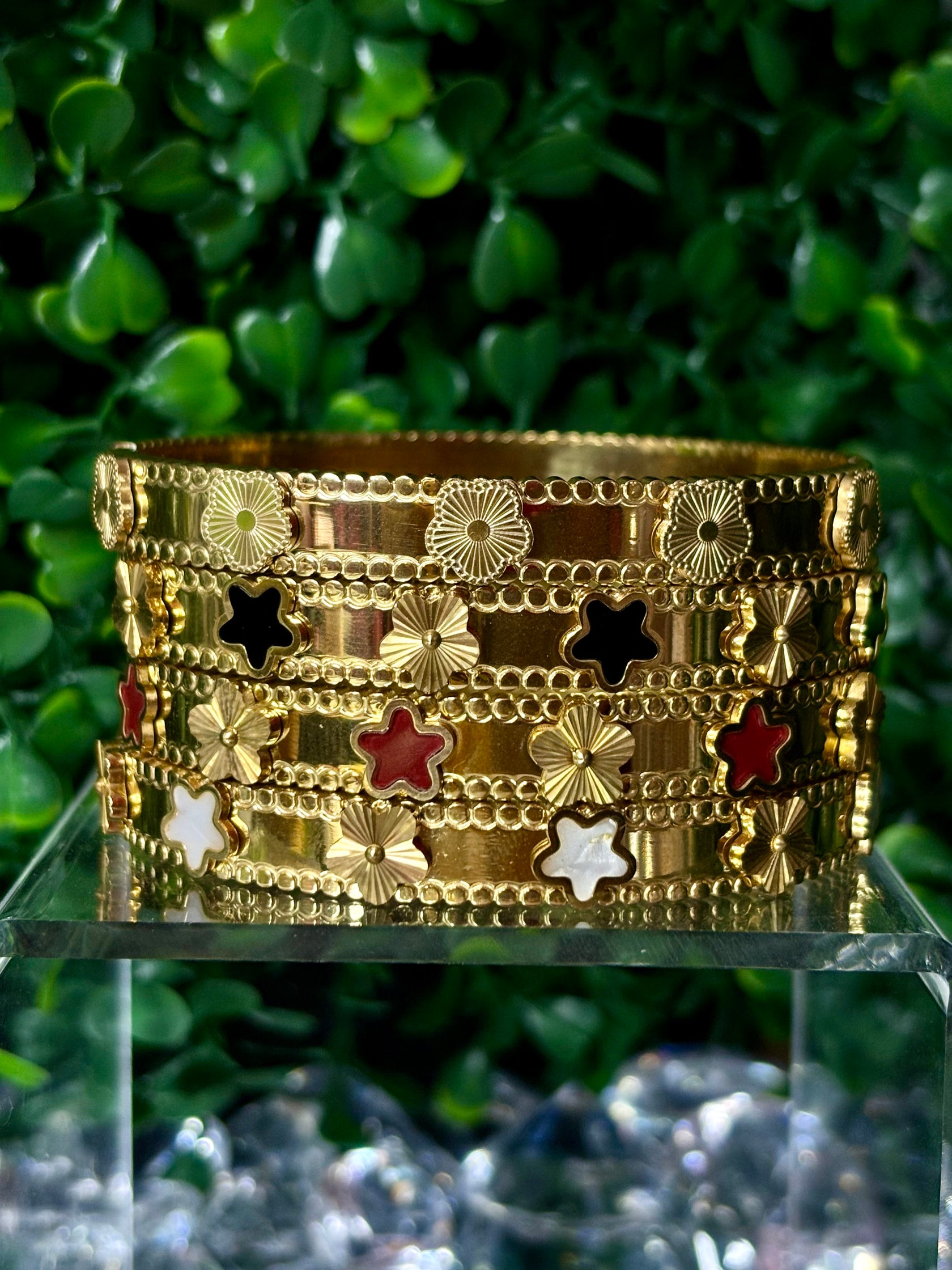 Bracelets | Clover Bangles – Royal Goddess Adorements